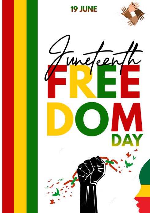 Copy of White Joyful Juneteenth A1 | PosterMyWall