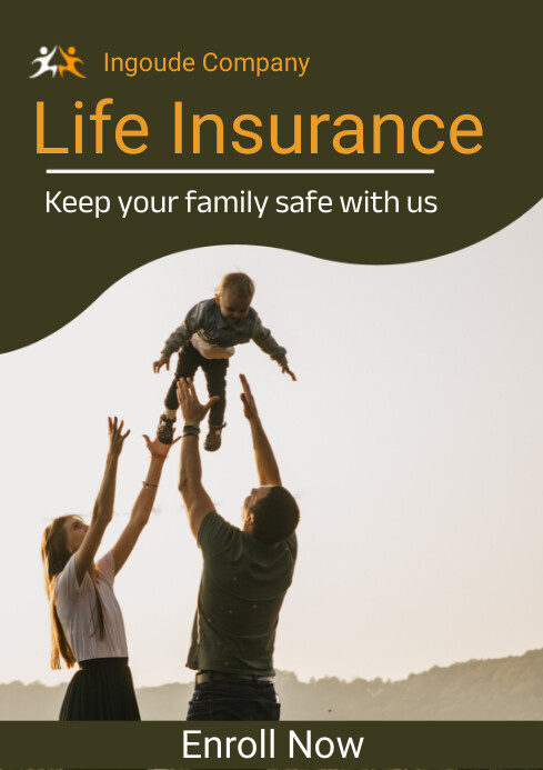 Copy of White Joyful Life Insurance Template A4 | PosterMyWall