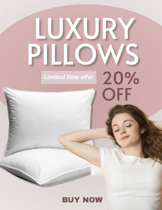 Copy of White Joyful Luxury Pillows Sale Flyer (us L | PosterMyWall