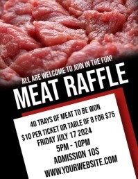 meat raffle Template | PosterMyWall