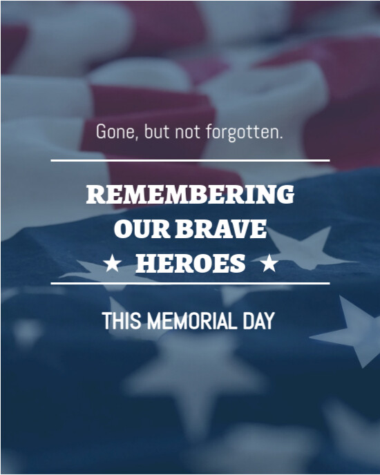 Copy of White Joyful Memorial Day Instagram Portrait | PosterMyWall