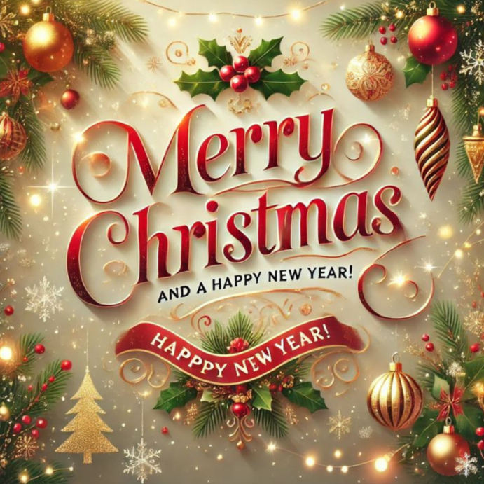 White Joyful Merry Christmas Instagram Post Template | PosterMyWall