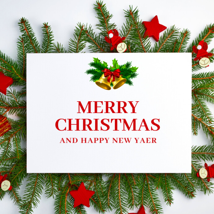 Copy of White Joyful Merry Christmas Instagram Post | PosterMyWall