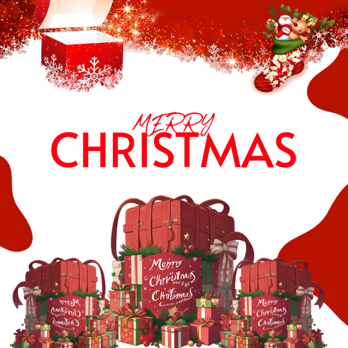 Copy of White Joyful Merry Christmas Instagram Post | PosterMyWall