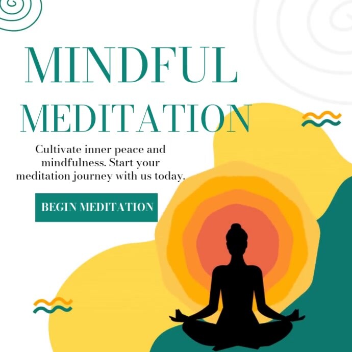 White Joyful Mindfulness Instagram Post Template | PosterMyWall