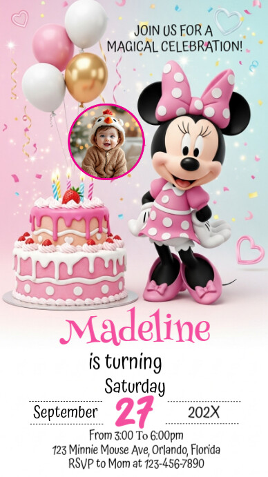 Copy of White Joyful Minnie Mouse Instagram Story | PosterMyWall
