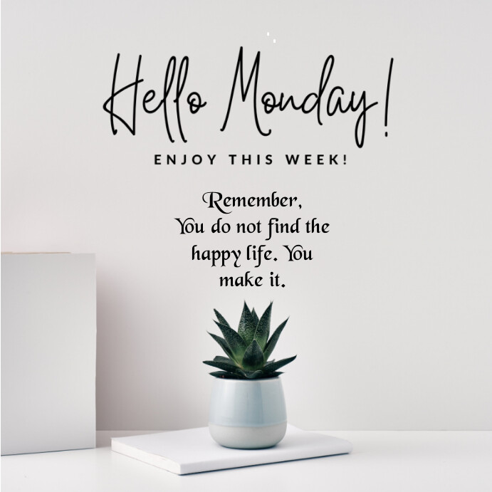 Copy of White Joyful Monday Motivation Instagram Post | PosterMyWall