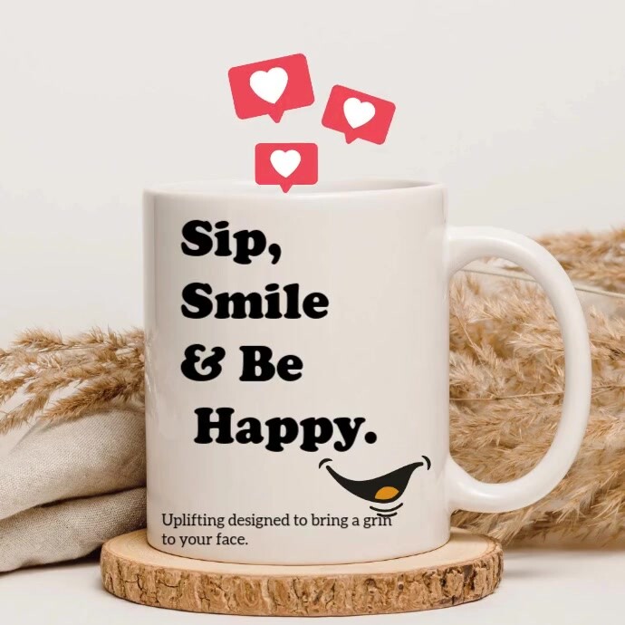 Copy of White Joyful Mug Instagram Post | PosterMyWall