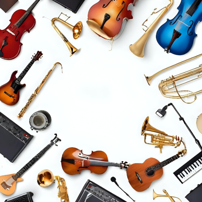 Copy of White Joyful Music Banner Design Background for Instagram Post ...