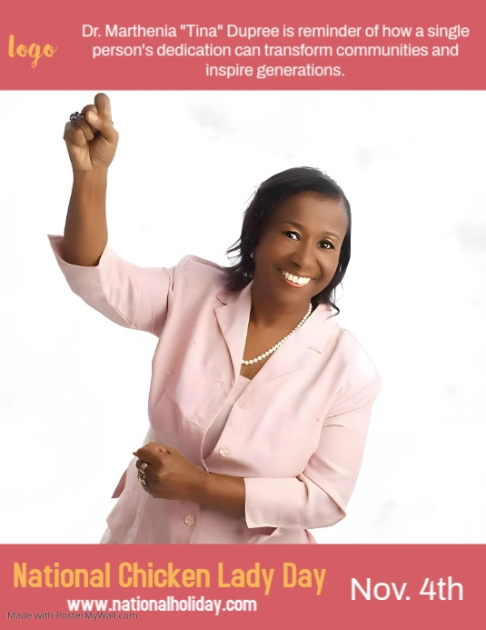 Copy of White Joyful National Chicken Lady Day Flyer (us Letter ...