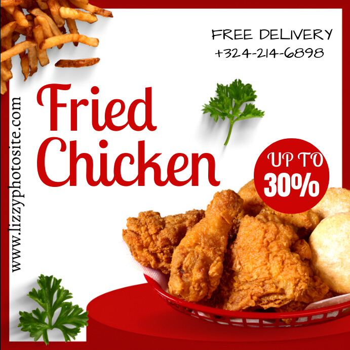 White Joyful National Chicken Month Flyer In Template | PosterMyWall