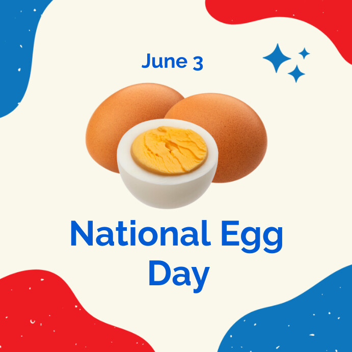 Copy of White Joyful National Egg Day Flyer Instagra | PosterMyWall