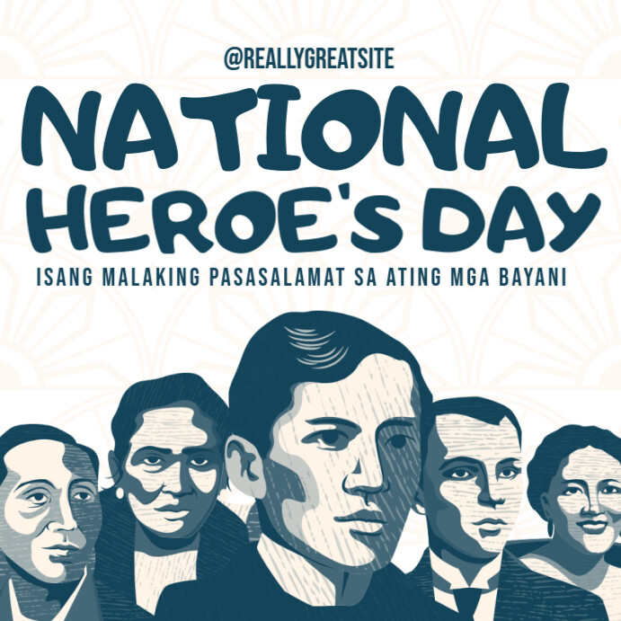 White Joyful National Heroes Day Instagram Post Template | PosterMyWall