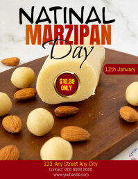 National marzipan day template design | PosterMyWall