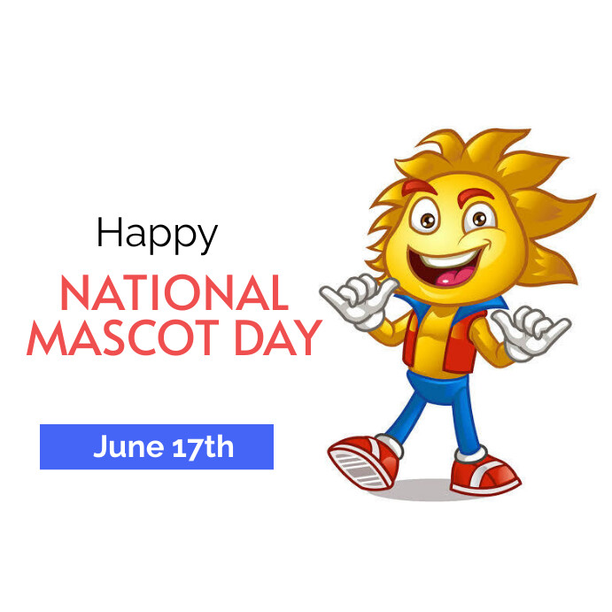 White Joyful National Mascot Day Instagram Po Template | PosterMyWall