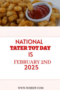 Tater Tot Day Template | PosterMyWall