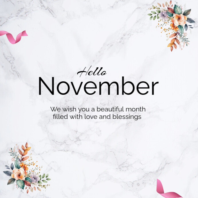 White Joyful New Month Instagram Post Template | PosterMyWall