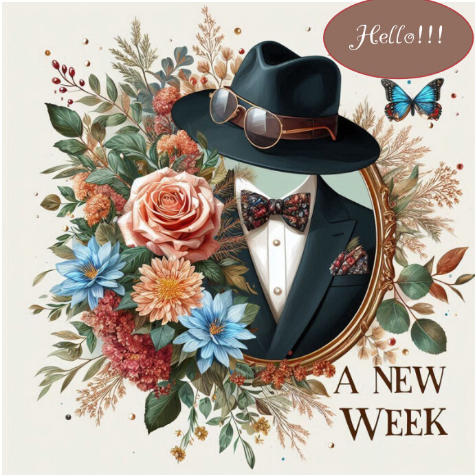 White Joyful New Week Instagram Post Template | PosterMyWall