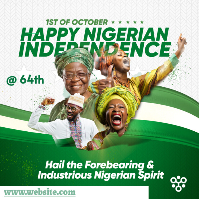 Copy of White Joyful Nigeria Instagram Post | PosterMyWall