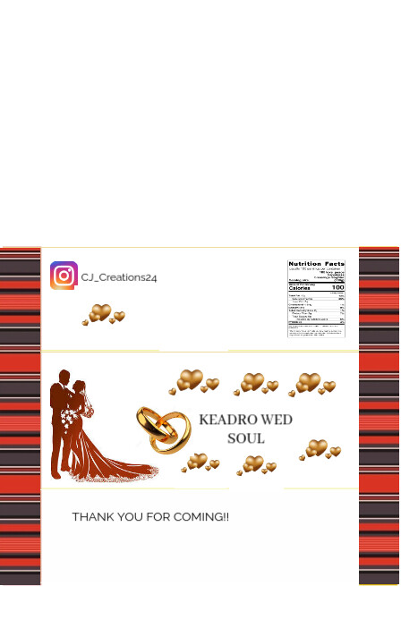 White Joyful Odelela Cocolate Wrapp Half Page Wide Template | PosterMyWall