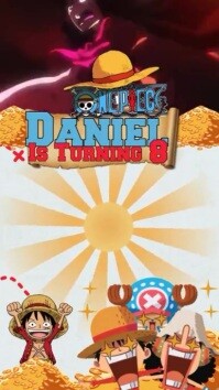 One piece invitation Template | PosterMyWall