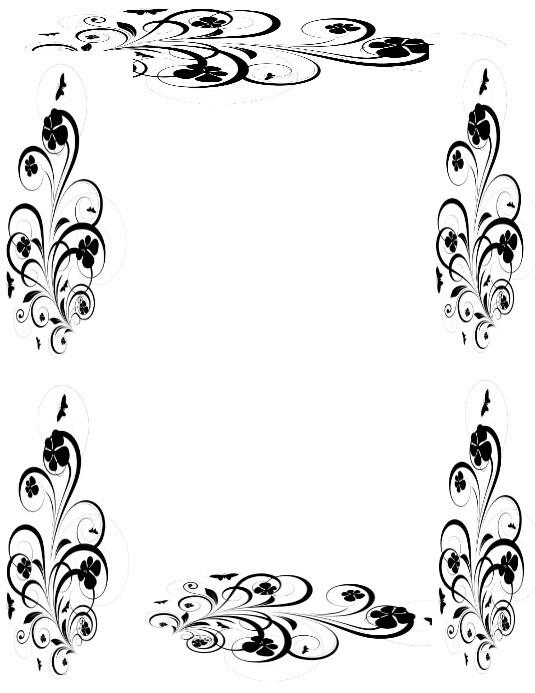 White Joyful Page Borderline Flyer (us Letter) Template | PosterMyWall