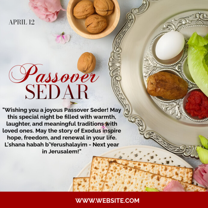 Plantilla de White Joyful Passover Instagram Post | PosterMyWall