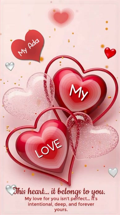 White Joyful Personalized Valentine Love Card With Name | Romantic ...