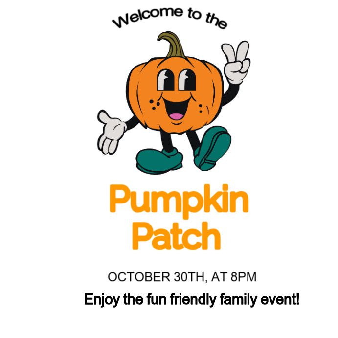 Copy of White Joyful Pumpkin Patch Instagram Post | PosterMyWall