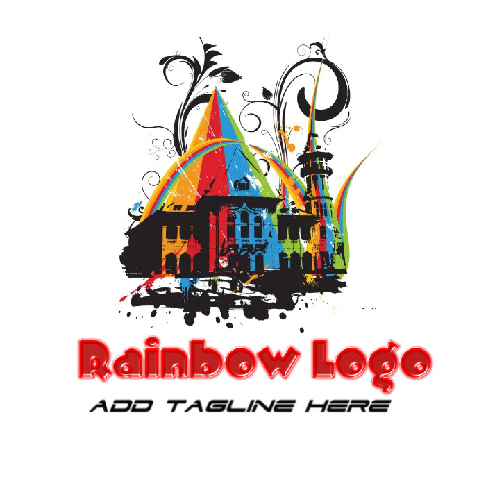 Copy of White Joyful Rainbow Logo | PosterMyWall