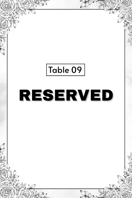 Plantilla de White Joyful Reserved Poster | PosterMyWall