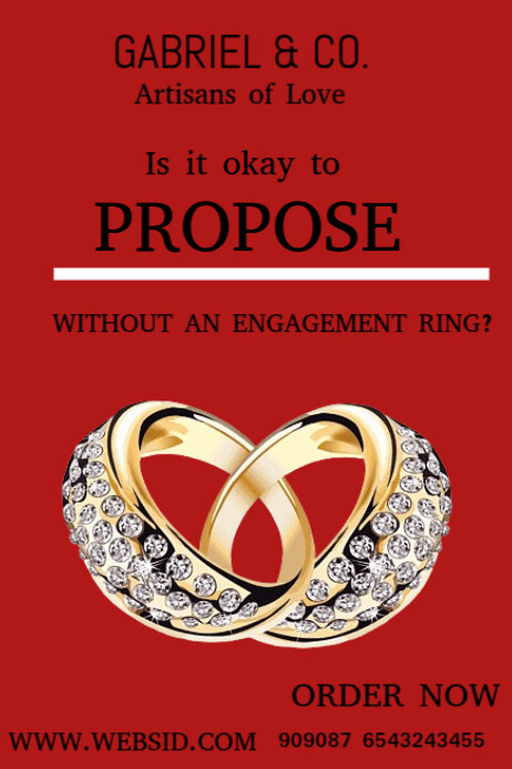 White Joyful Rings Poster Template | PosterMyWall