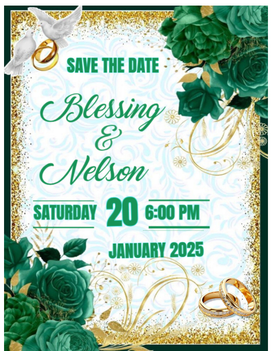 White Joyful Save The Date Marriage Flyer Design Flyer (us Letter ...