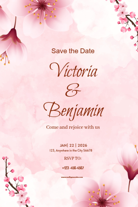 White Joyful Save The Date Wedding Invitation Poster Template ...