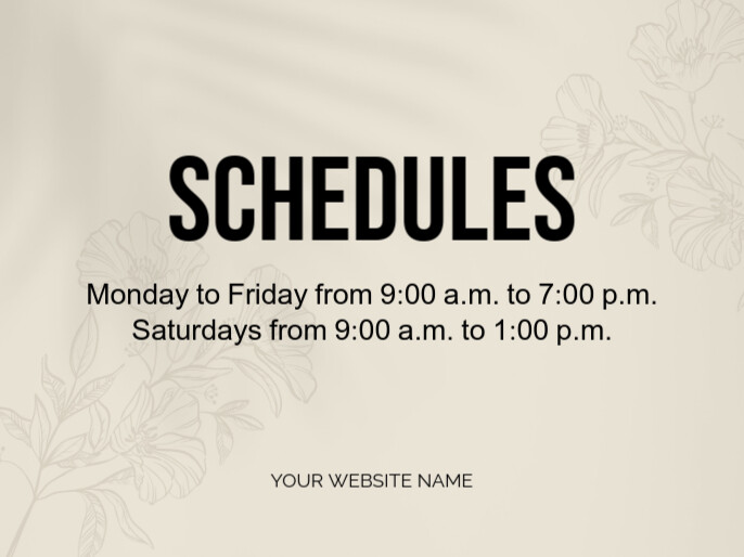 Copy of White Joyful Schedule And Time Table Posts Presentation | PosterMyWall