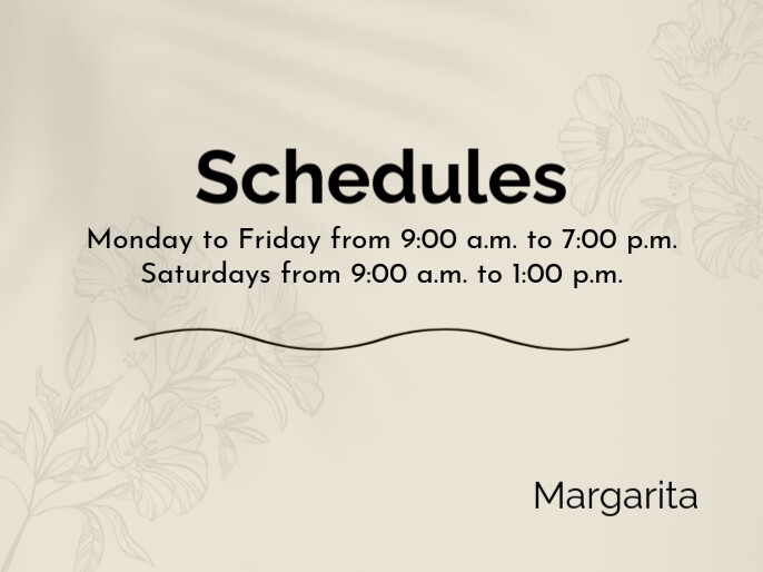White Joyful Schedule And Time Table Posts Presentation Modelo ...