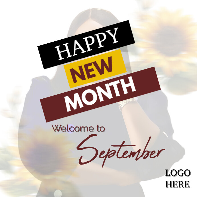 Copy of White Joyful September New Month Design Inst | PosterMyWall