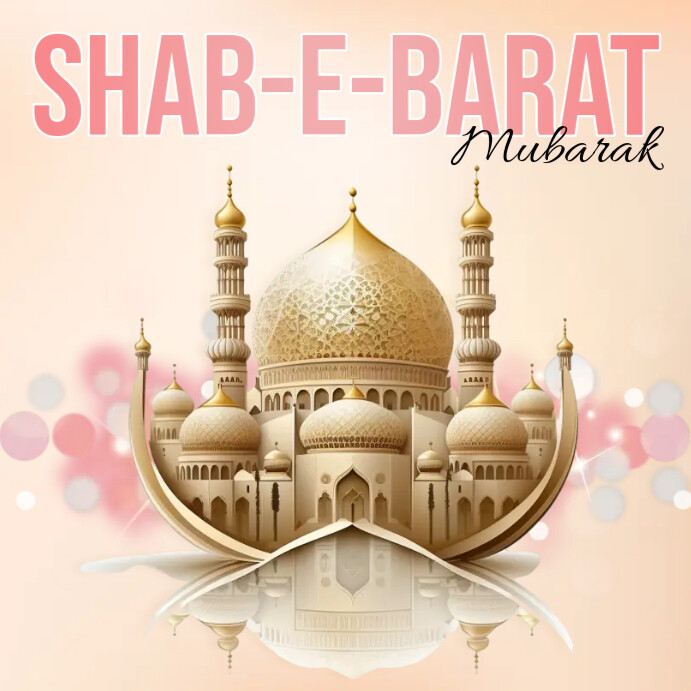 White Joyful Shab-e-barat Instagram Post Template | PosterMyWall