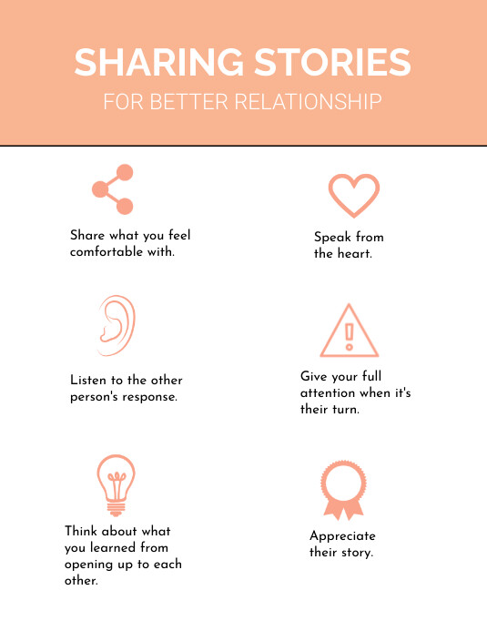 White Joyful Sharing Stories Flyer (us Lette Template | PosterMyWall