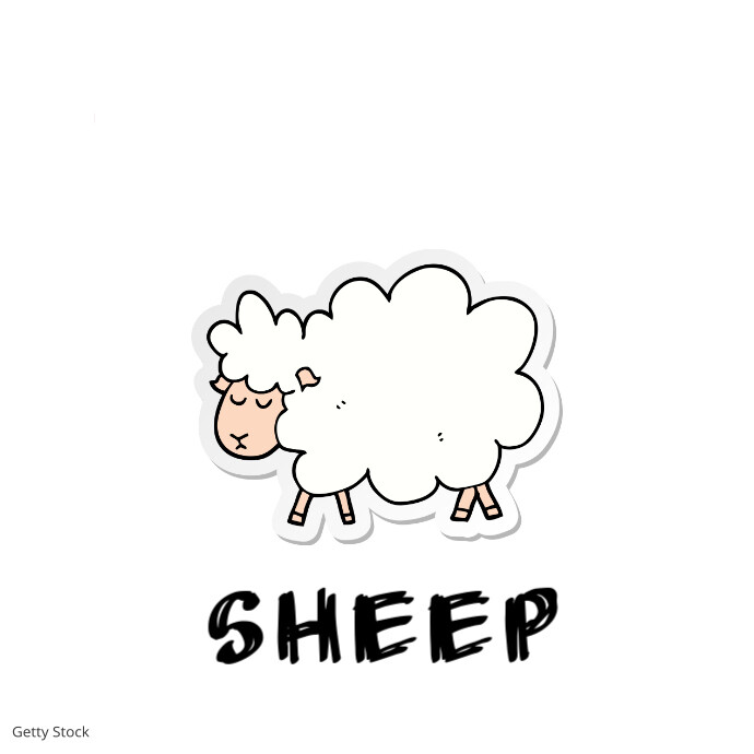 Copy of White Joyful Sheep Logo | PosterMyWall