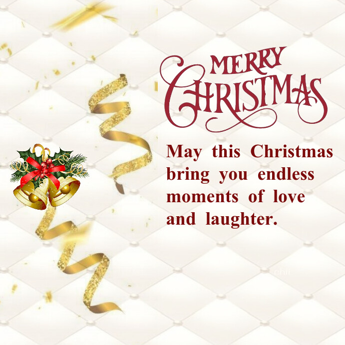 White Joyful Simple Christmas Greeting Card Design Instagram Post ...