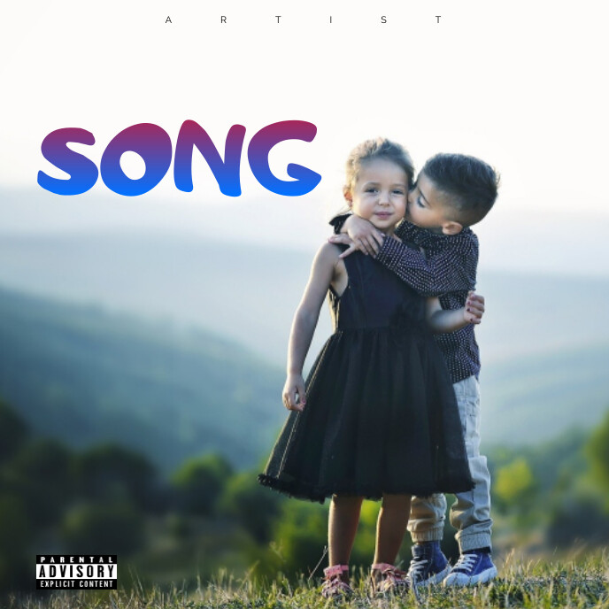 White Joyful Song Album Cover Album Cover เทมเพลต | PosterMyWall