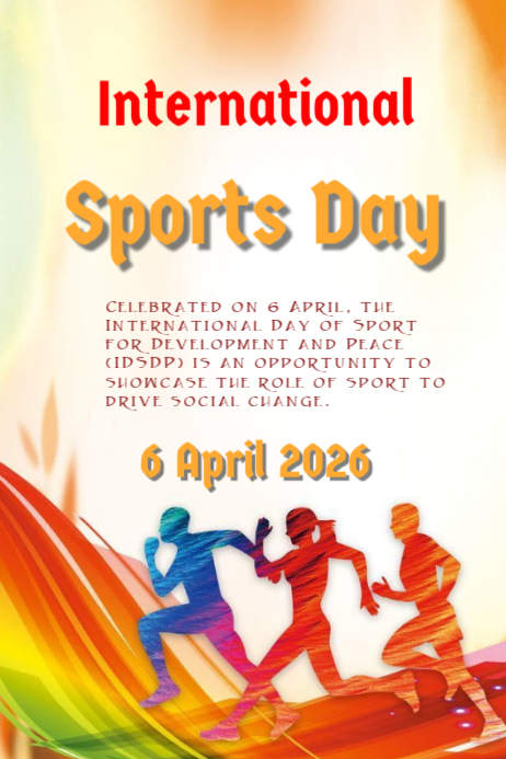 White Joyful Sports Poster Template | PosterMyWall