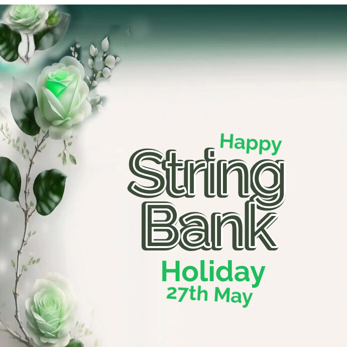 Copy of White Joyful Spring Bank Holiday Instagram Po | PosterMyWall