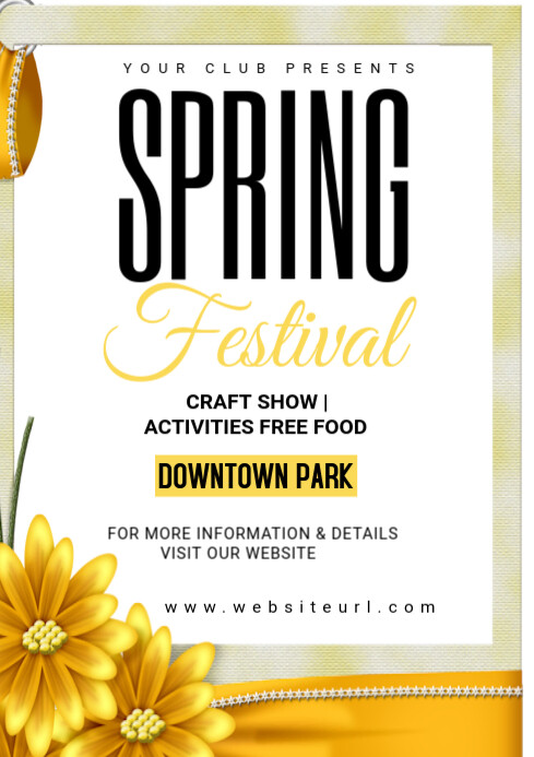 Copy of White Joyful Spring Festival.spring,event A1 | PosterMyWall