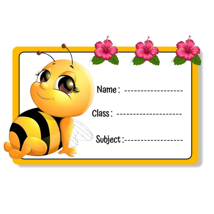 Copy of White Joyful Student Notebook Tag For Notebook Flyer (us Letter ...