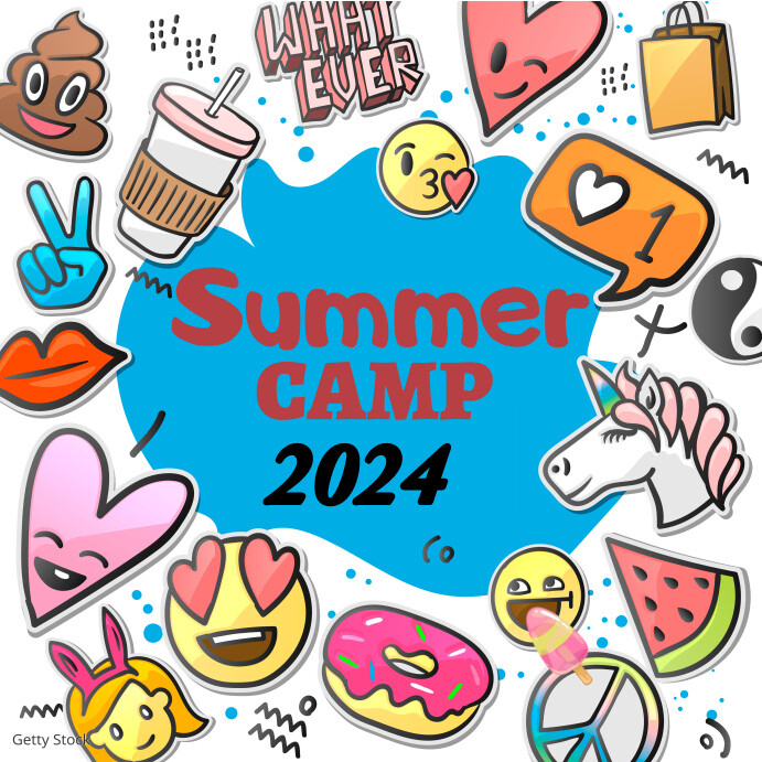 White Joyful Summer Camp Instagram Post Template | PosterMyWall