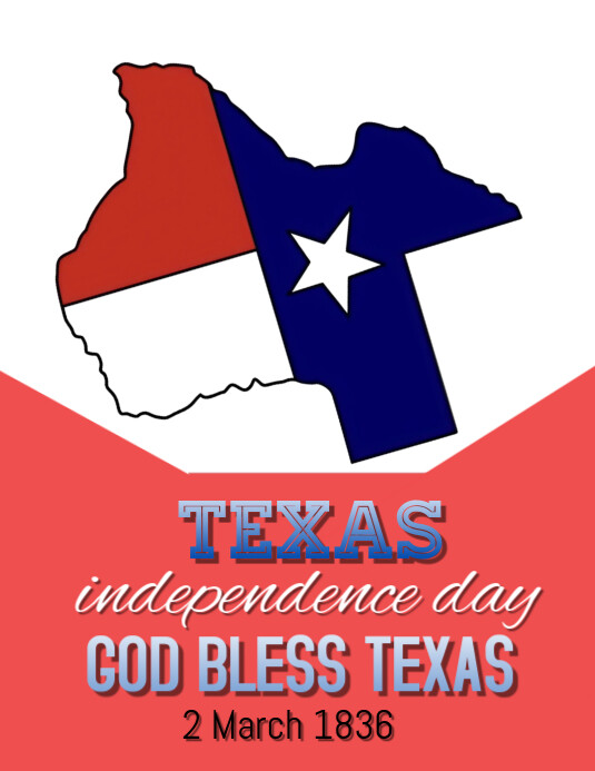 Copy of White Joyful Texas Independence Day Flyer (us Letter ...