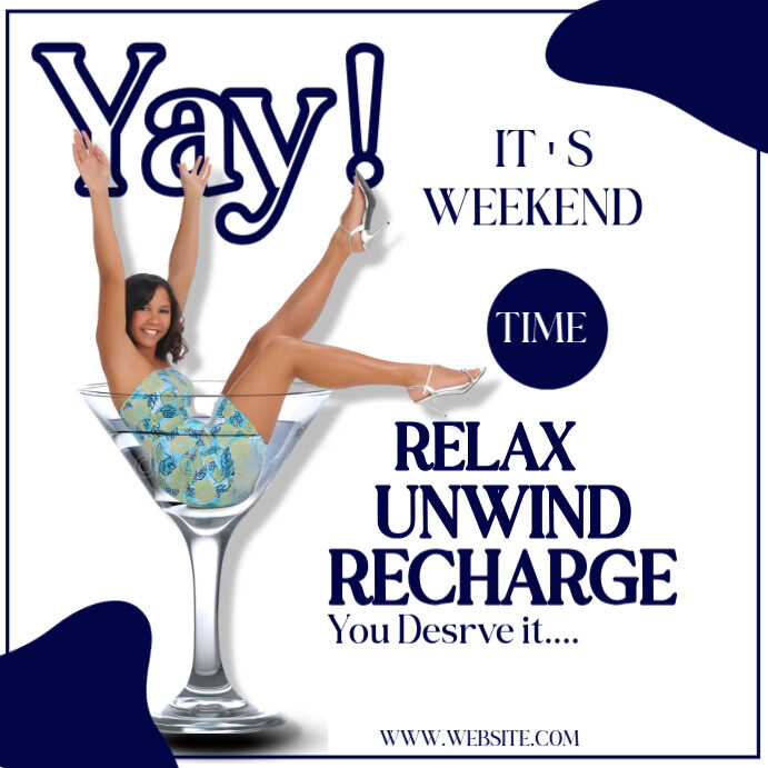 Copy of White Joyful Tgif Weekend Flyer Instagram Post | PosterMyWall