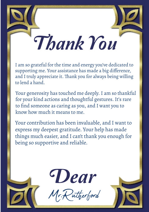 White Joyful Thank You A4 Template | PosterMyWall